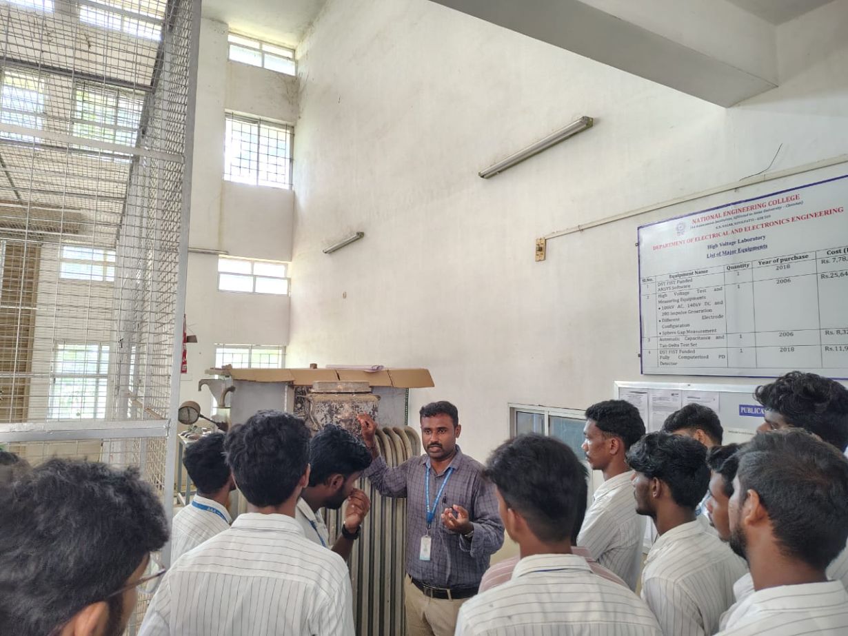Field Visit to High Voltage Engineering Laboratory, National Engineering College, Kovilpatti on ...