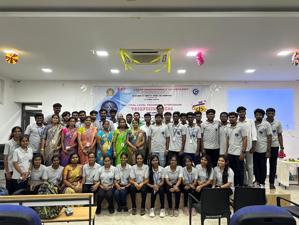 CSE SYMPOSIUM “TechFusion 2K24” – 28-10-2024 & 29-10-2024 – AAA College ...