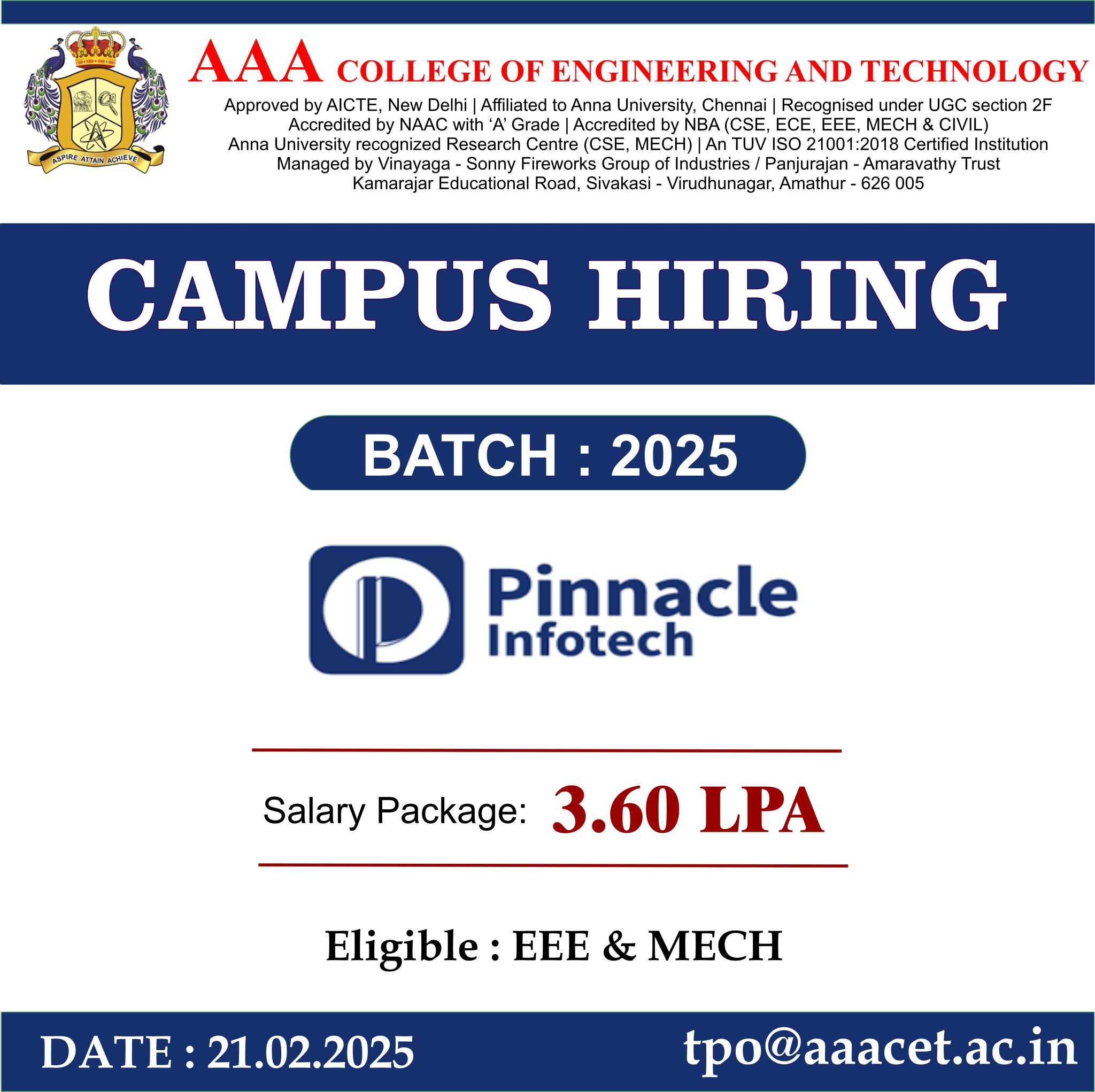 AAA College of Engineering & Technology, Sivakasi – Learn from Top ...