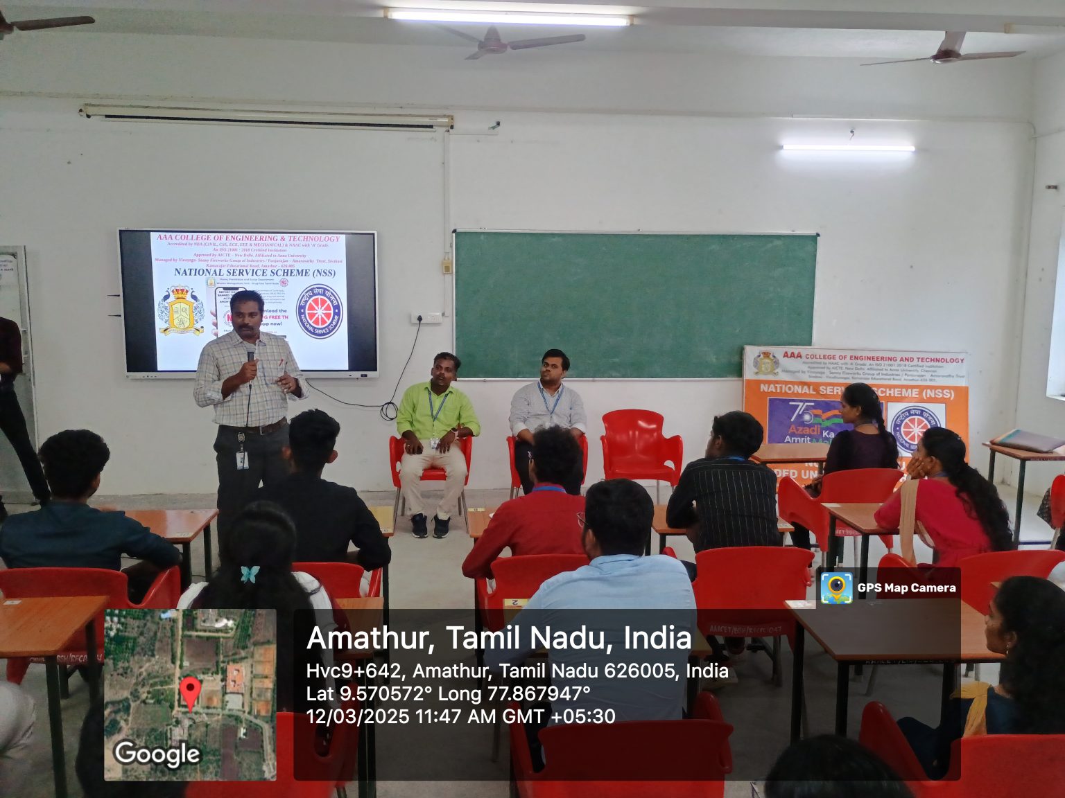 DRUG FREE TN – AWARENESS PROGRAM on 12-03-2025 – AAA College of Engineering & Technology, Sivakasi