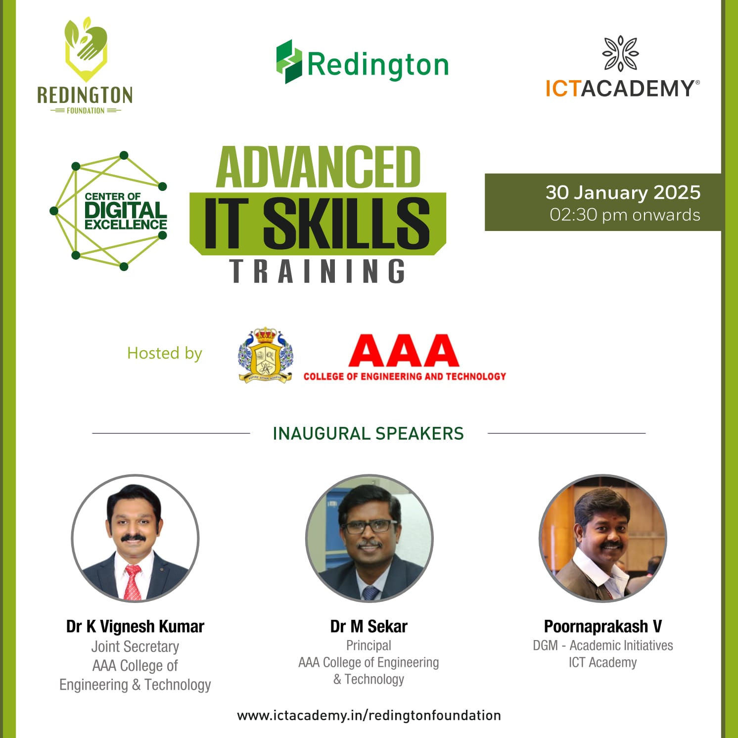 CENTRE OF EXCELLENCE FOR ADVANCE IT SKILLS TRAINING on 30-01-2025 – AAA ...