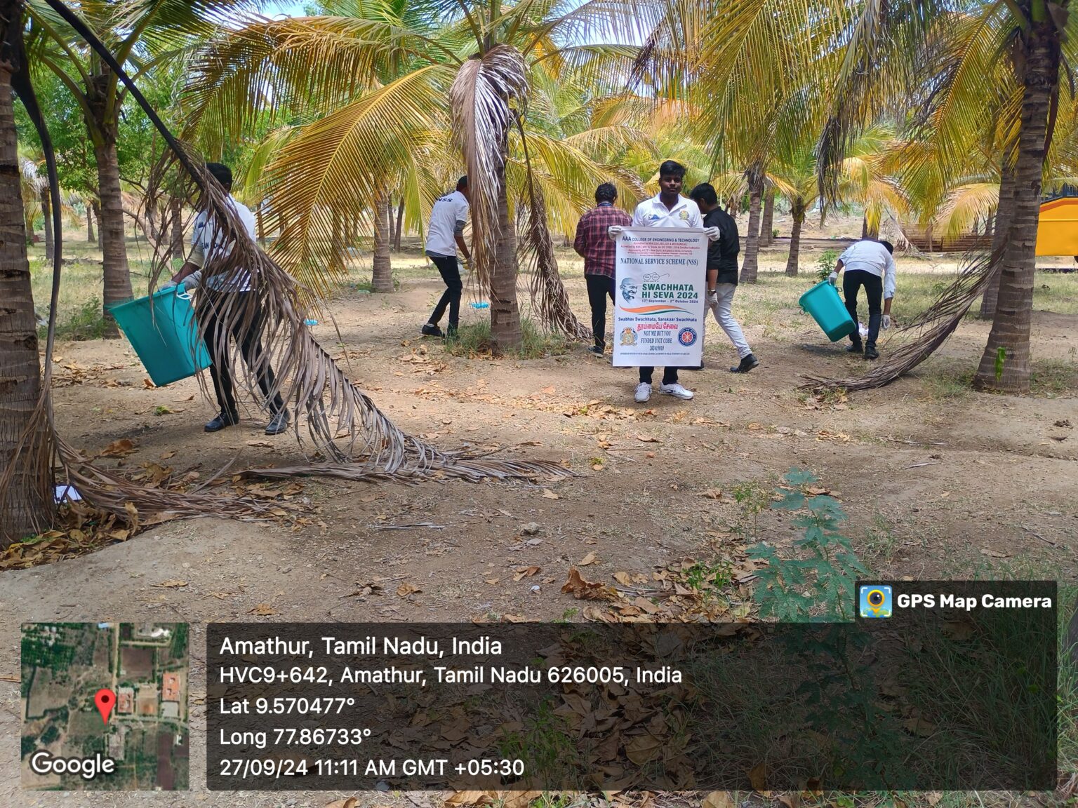 Clean India – Campus Cleaning on 27-09-2024 – AAA College of ...